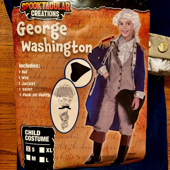Spooktacular | Costumes | George Washington Colonial Boys Costume Set S ...